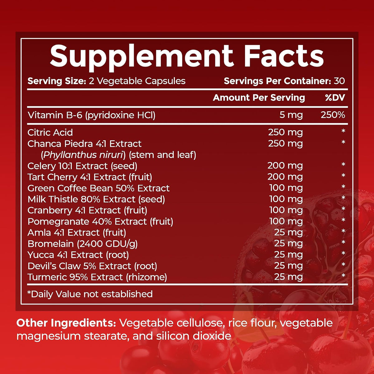 Multivitamin for men with uric acid support