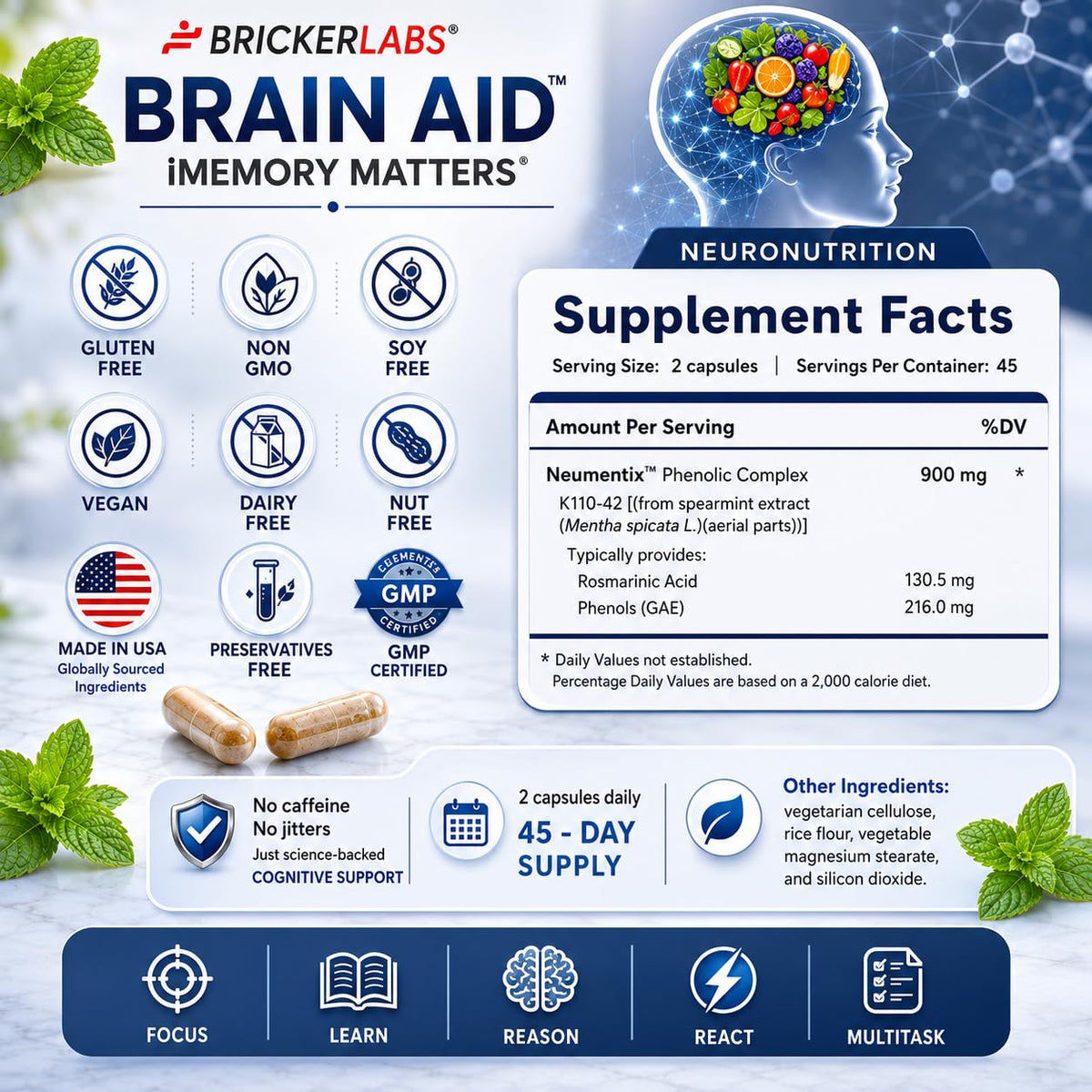 Multivitamin for seniors' cognitive support