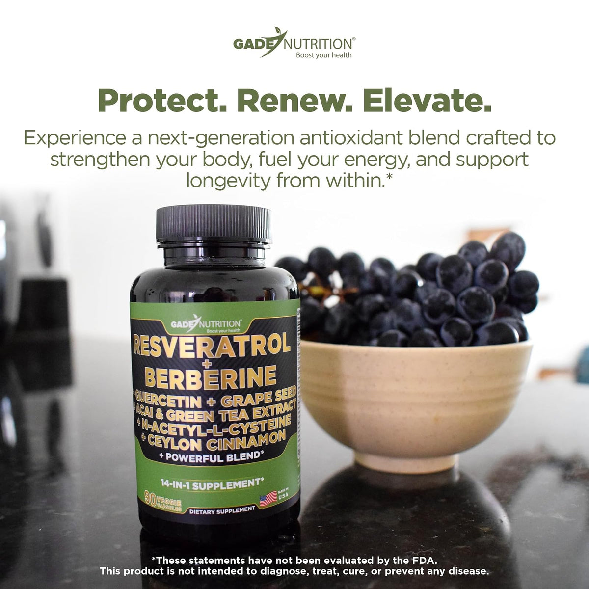 Multivitamin for seniors featuring Resveratrol