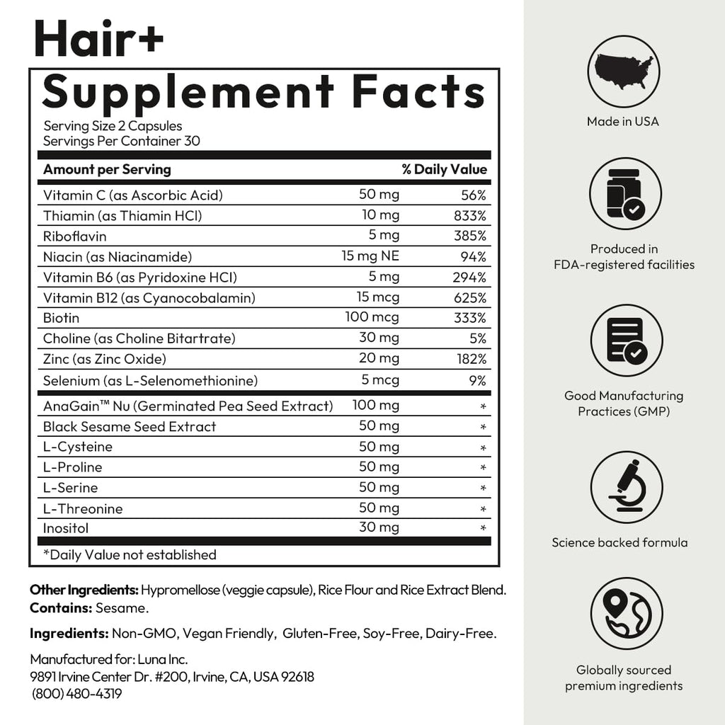 multivitamin for seniors' hair support