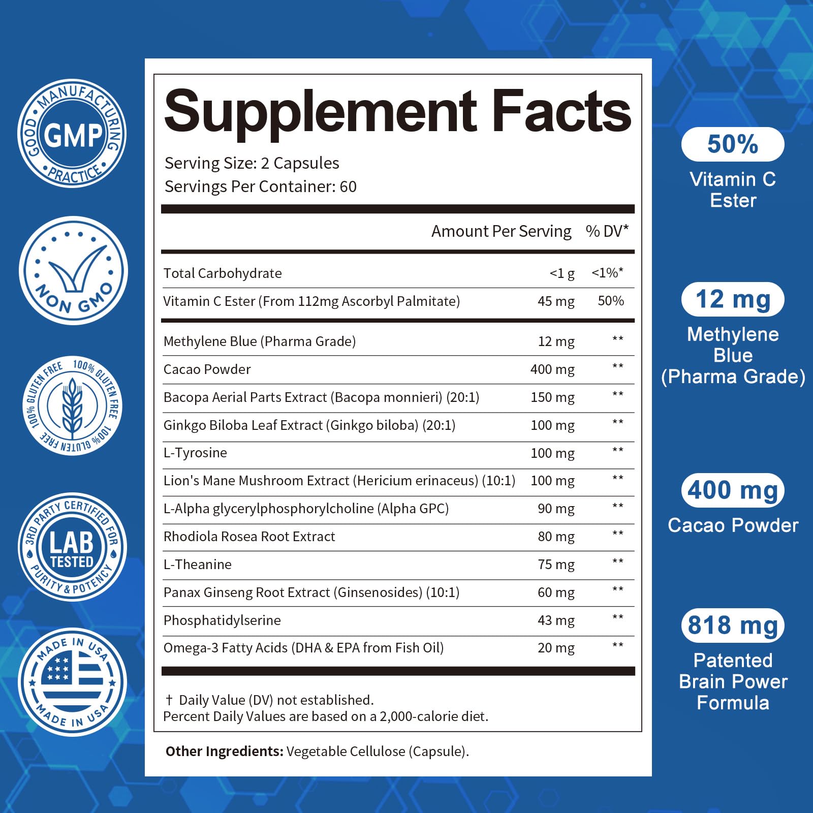 Multivitamin for seniors promoting healthy aging
