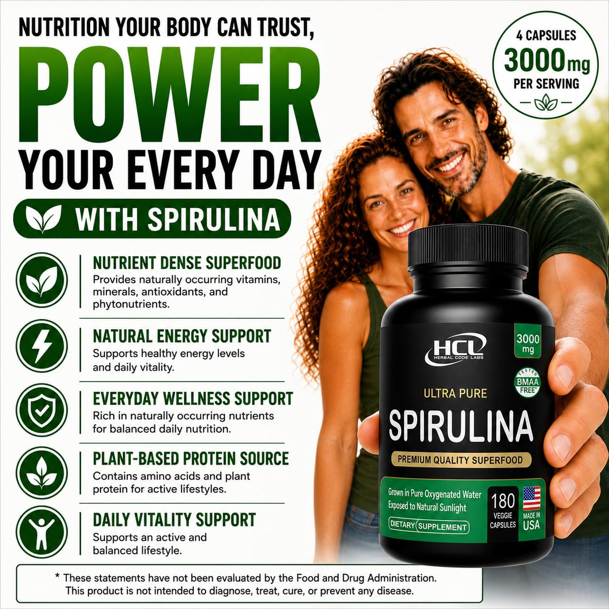 multivitamin for seniors Spirulina powder