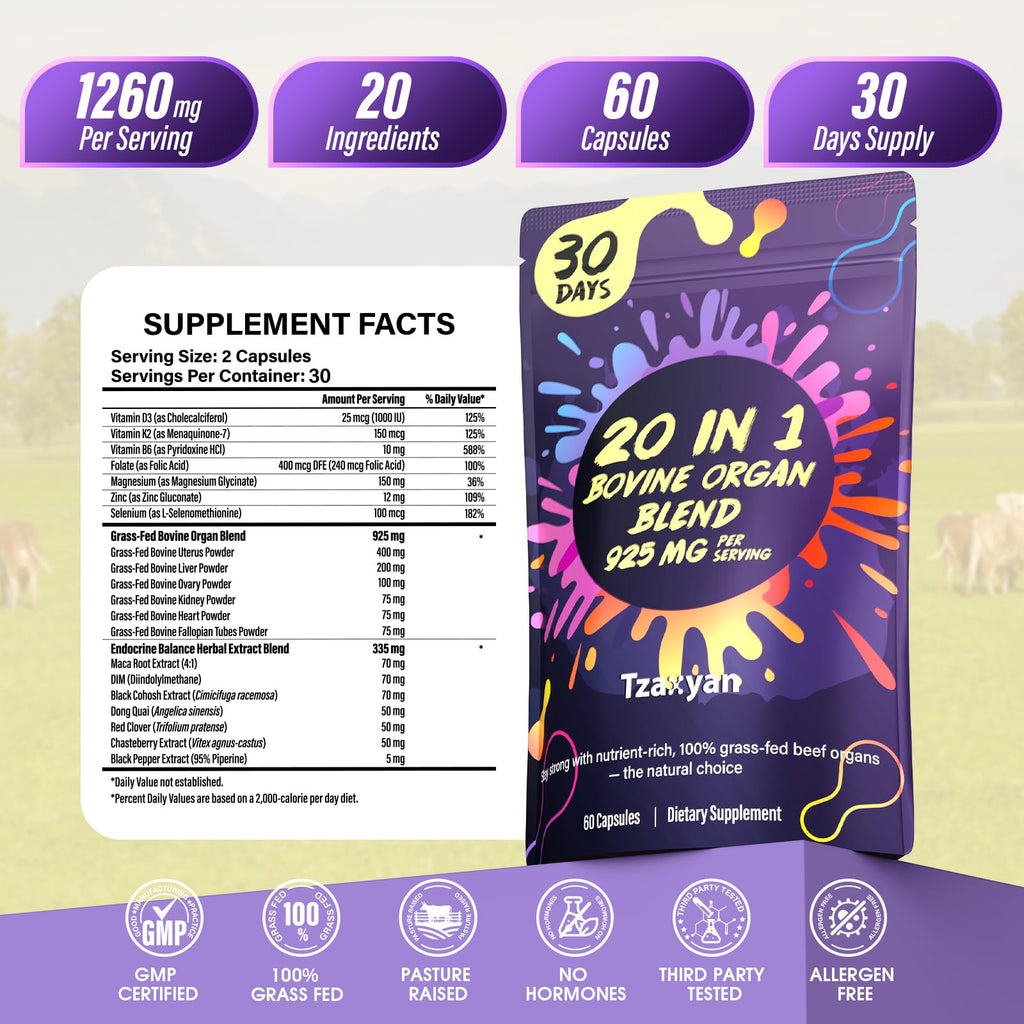 multivitamin for seniors with beef organ support