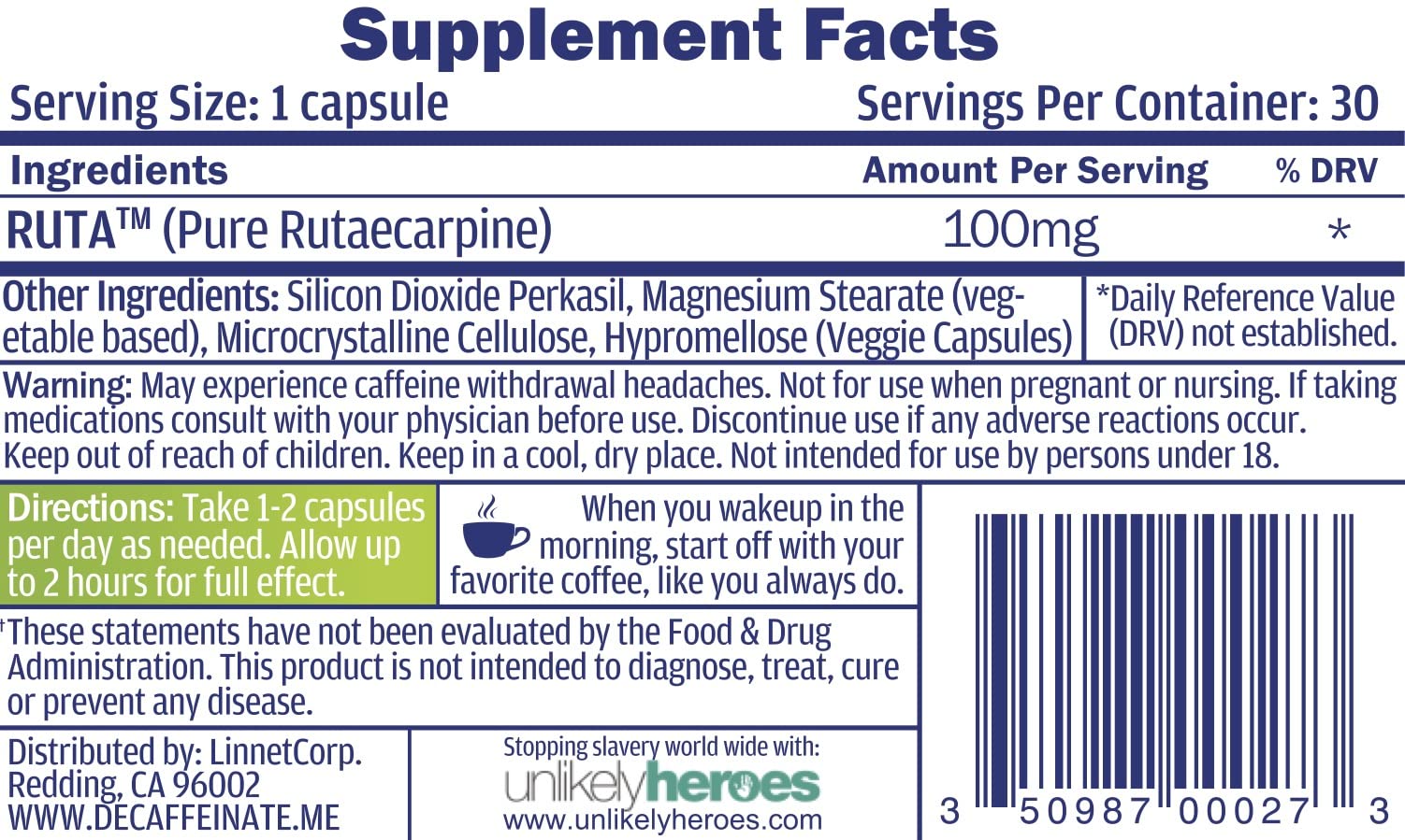 Multivitamin for seniors with caffeine relief