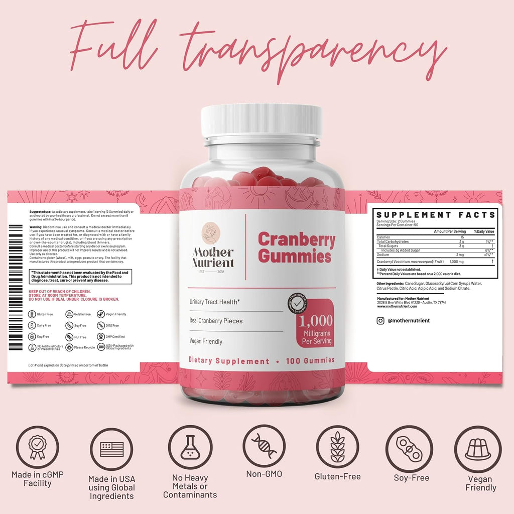 Multivitamin for seniors with cranberry