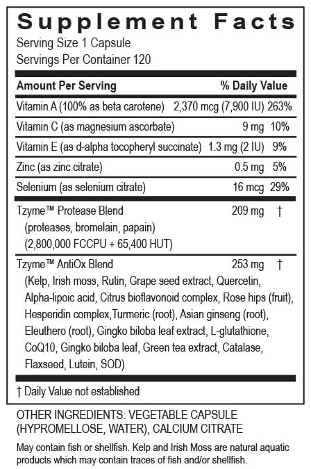 Multivitamin for seniors with essential enzymes
