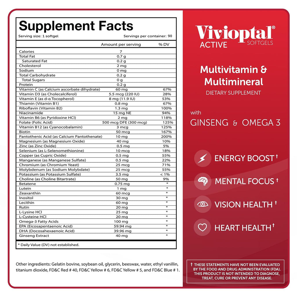 Multivitamin for seniors with essential nutrients