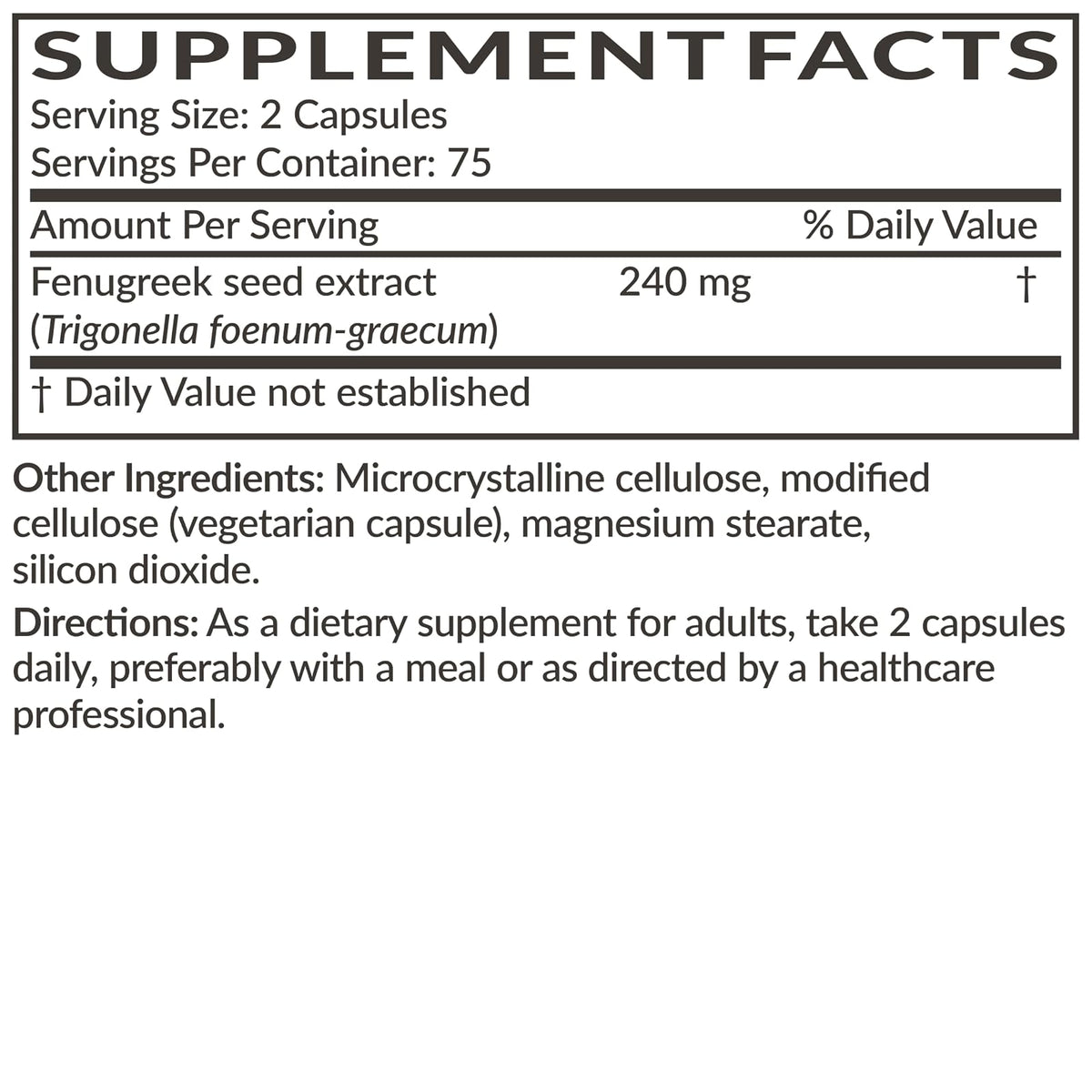 multivitamin for seniors with Fenugreek