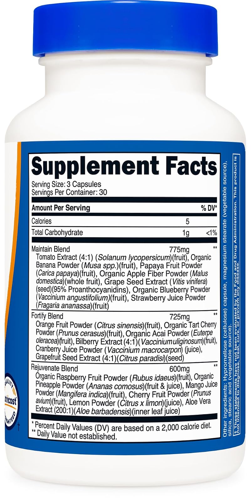 Multivitamin for seniors with fruit extracts