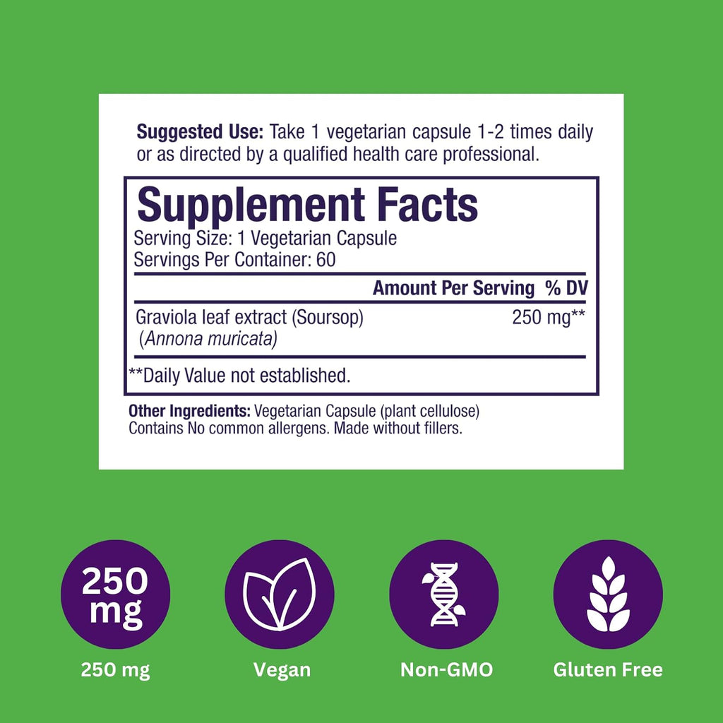 Multivitamin for seniors with Graviola extract
