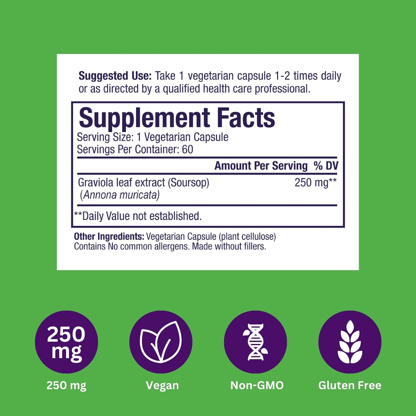 Multivitamin for seniors with Graviola extract