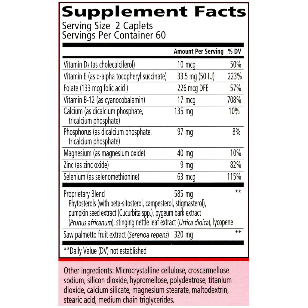 multivitamin for seniors with prostate support