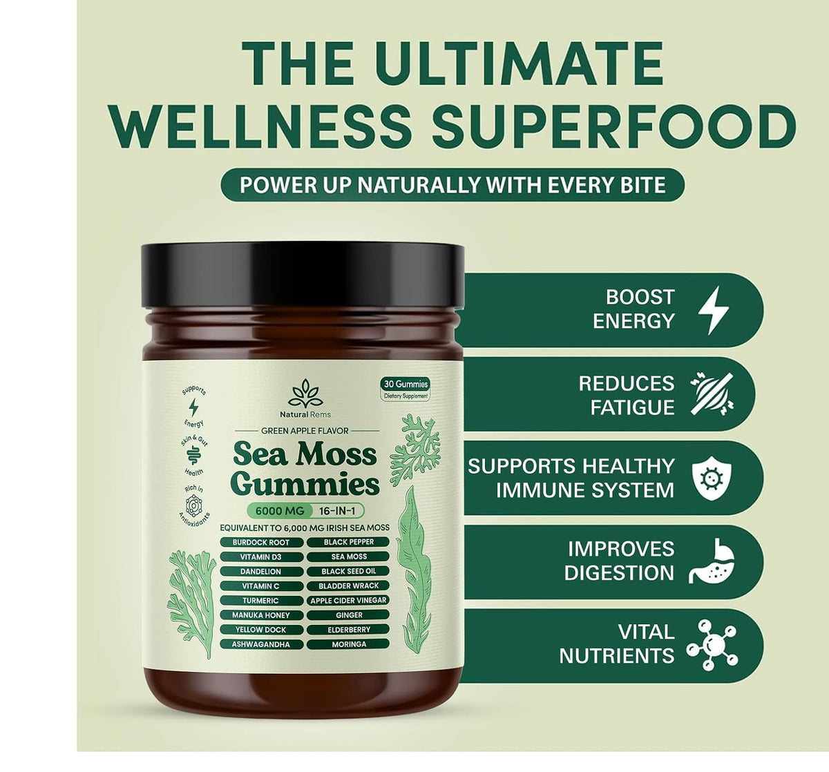 Multivitamin for seniors with sea moss