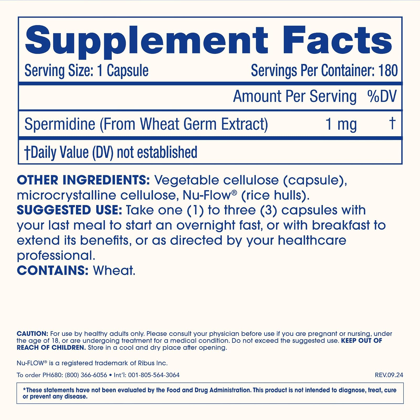 Multivitamin for seniors with spermidine
