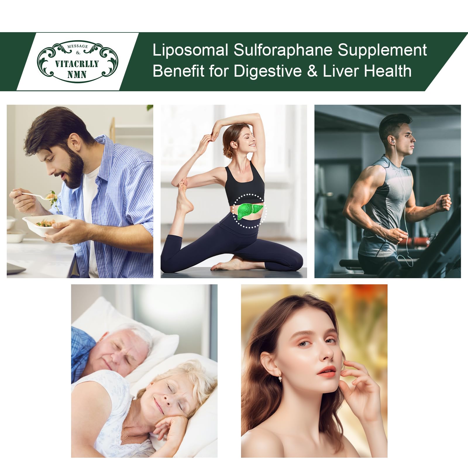 Multivitamin for seniors with sulforaphane