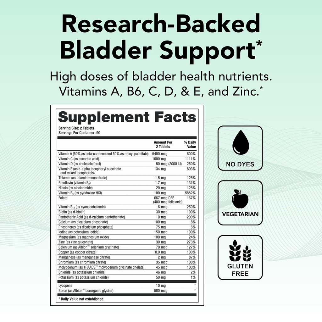 multivitamin for women bladder support