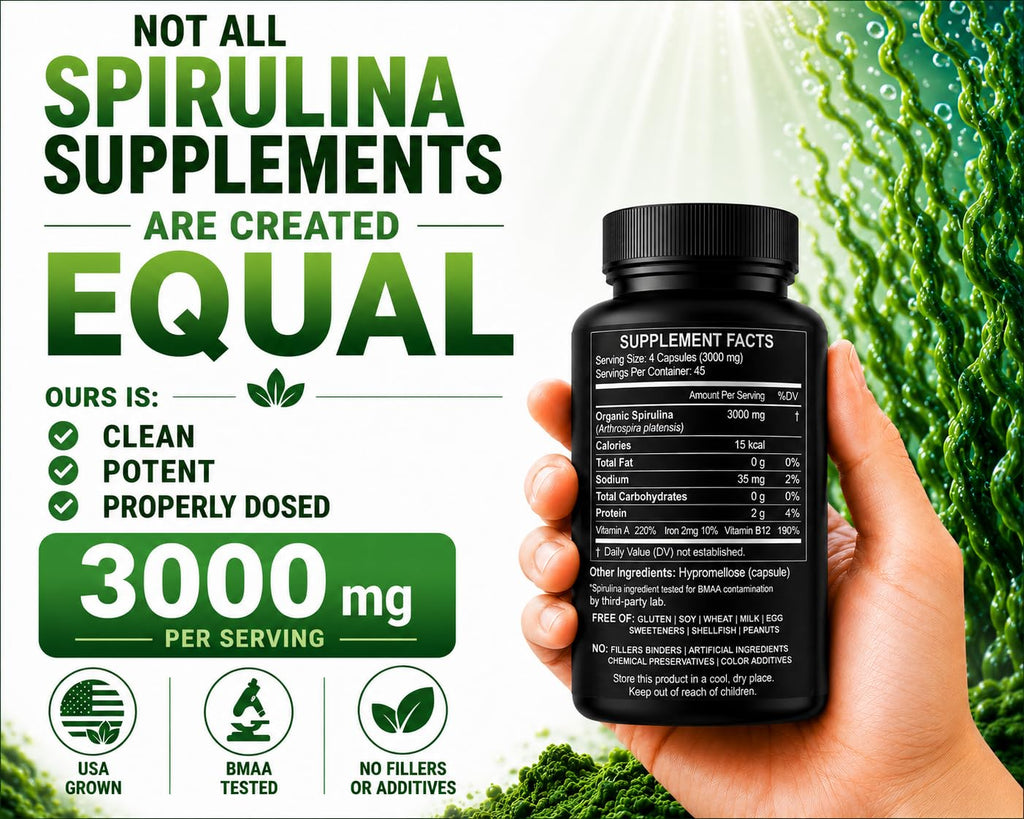 multivitamin for women Spirulina capsules
