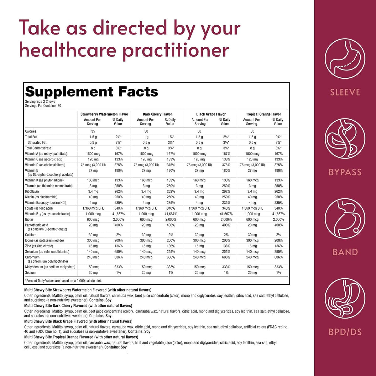 multivitamin for women with chewy bites