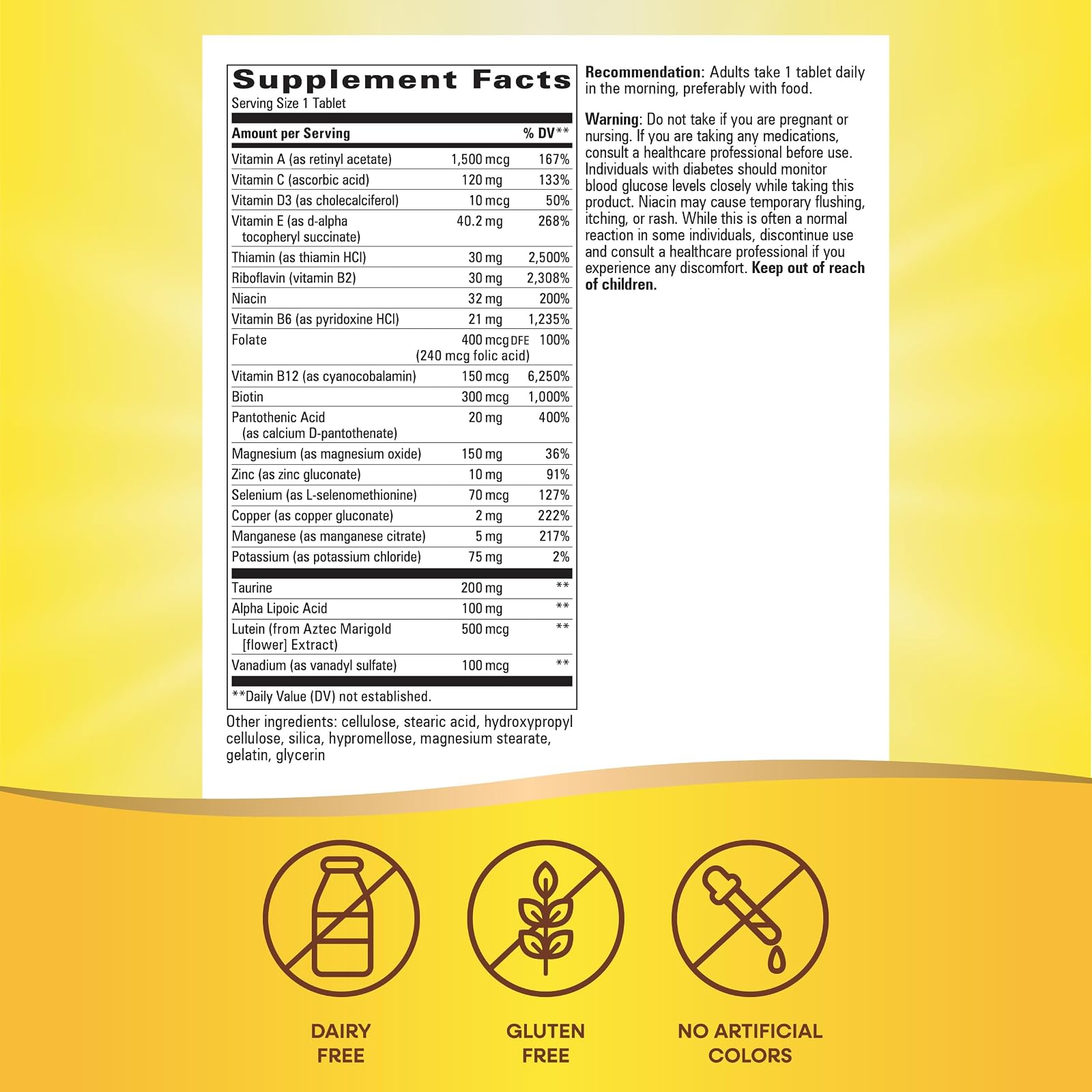 multivitamin for women with diabetes