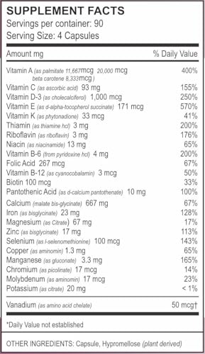 multivitamin for women with essential nutrients