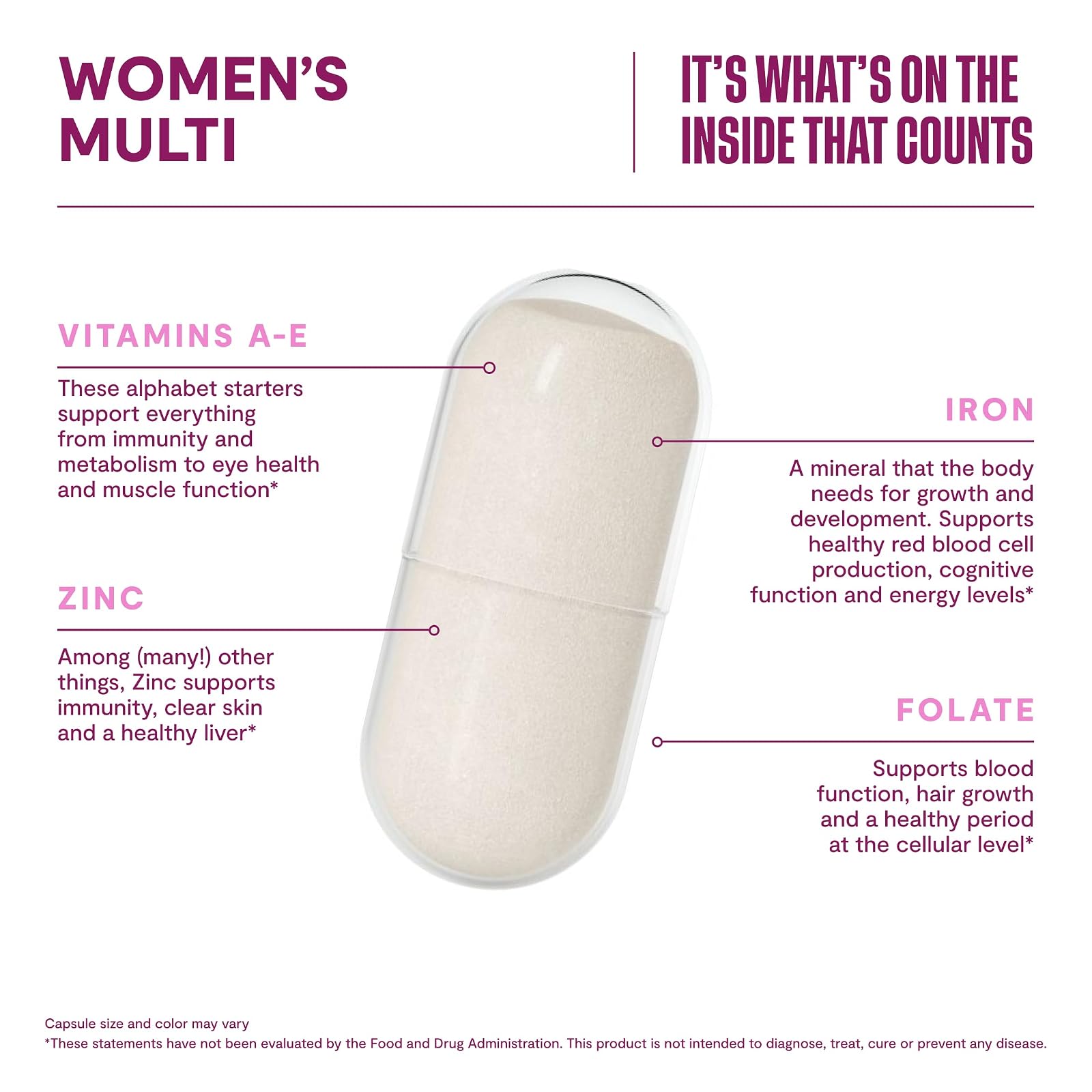 multivitamin for women with essential nutrients