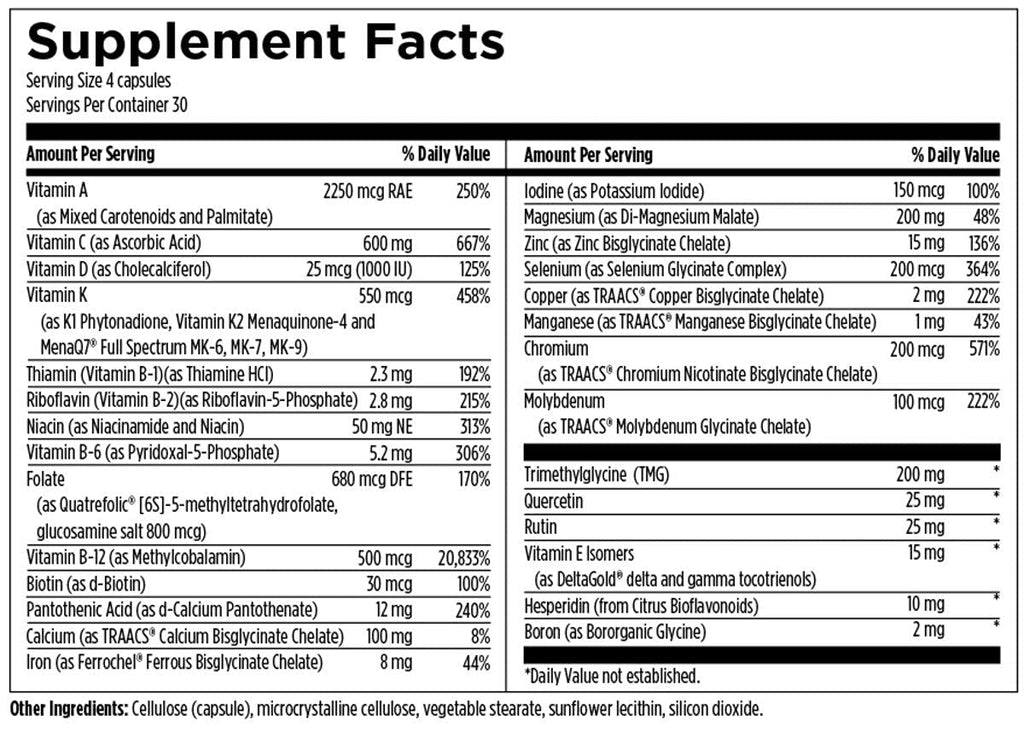 multivitamin for women with essential vitamins