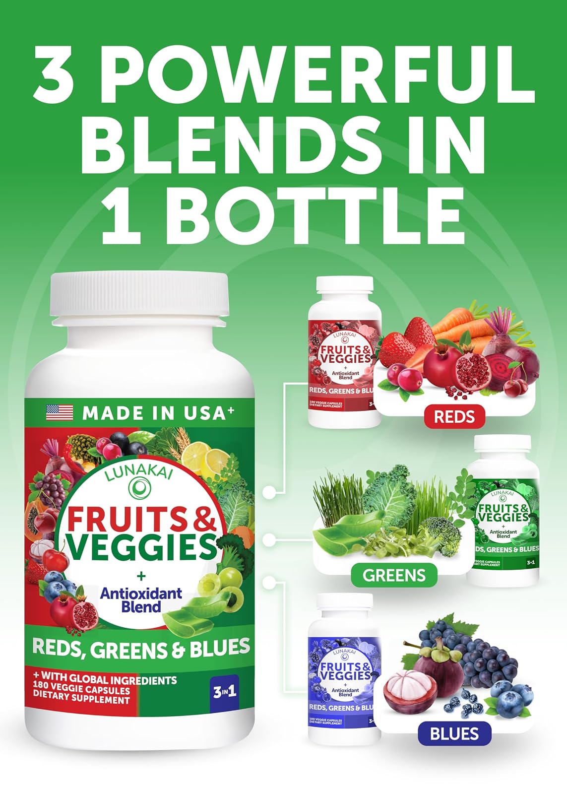 multivitamin for women with fruits and veggies