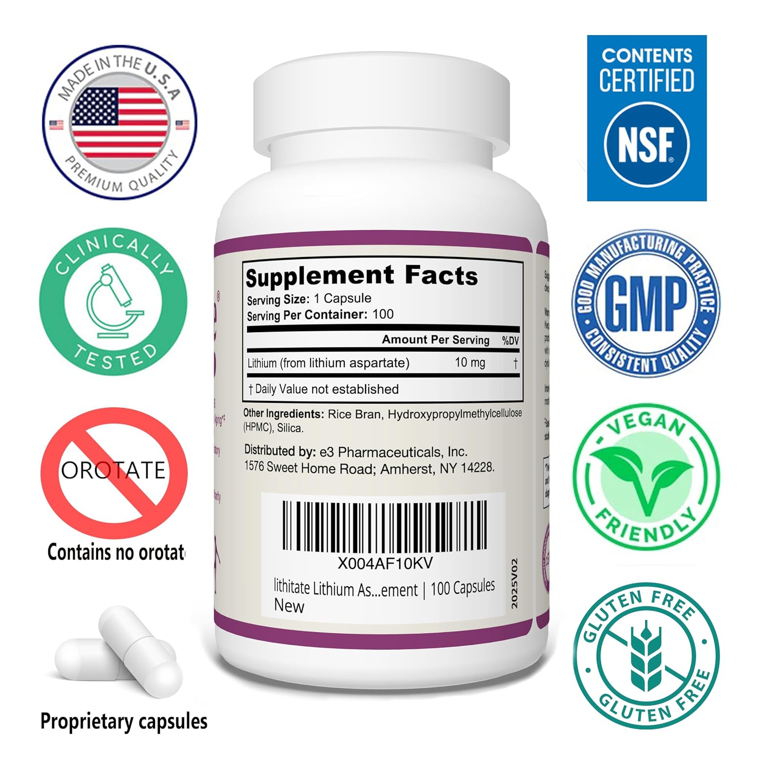 multivitamin for women with Lithium Aspartate