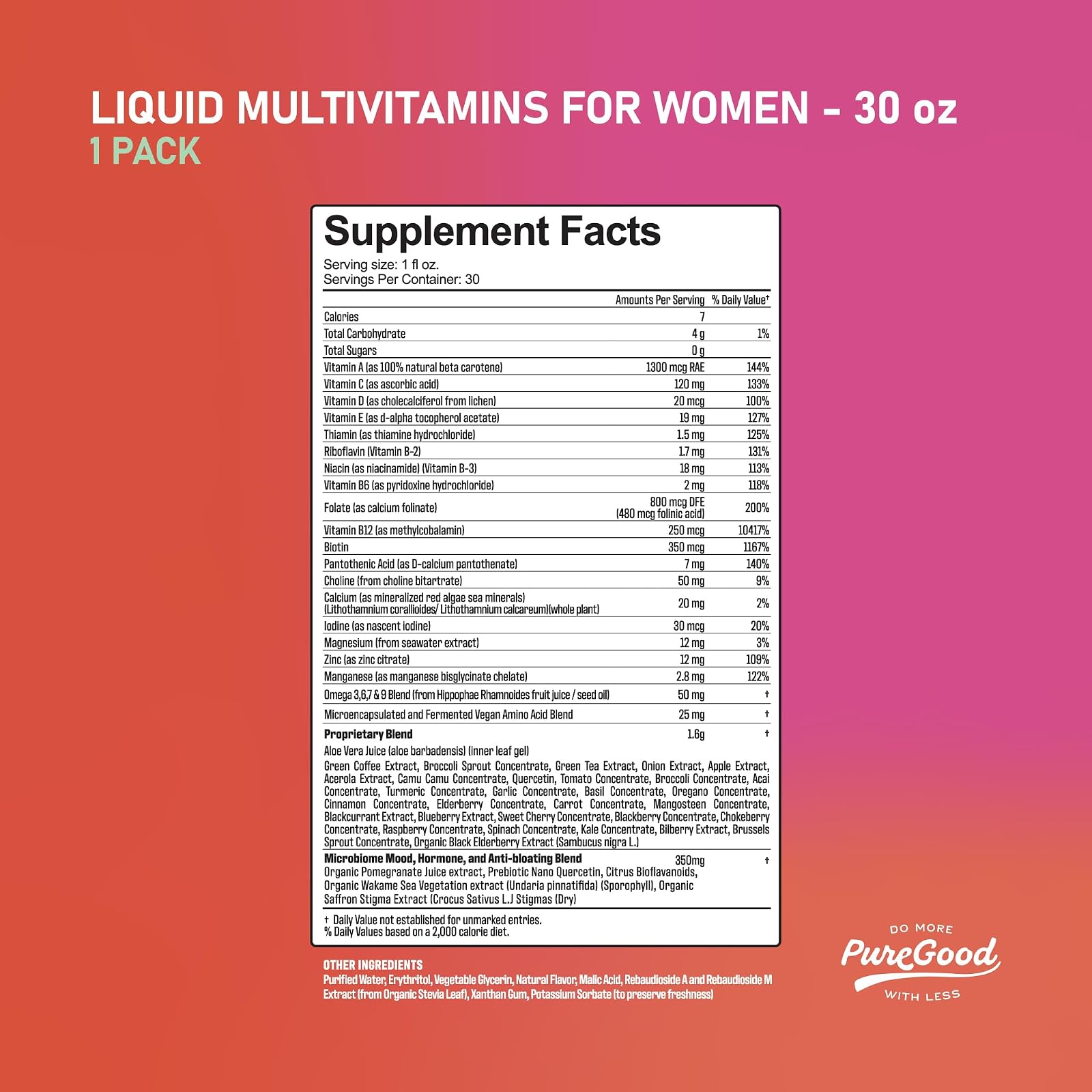 multivitamin for women with natural ingredients