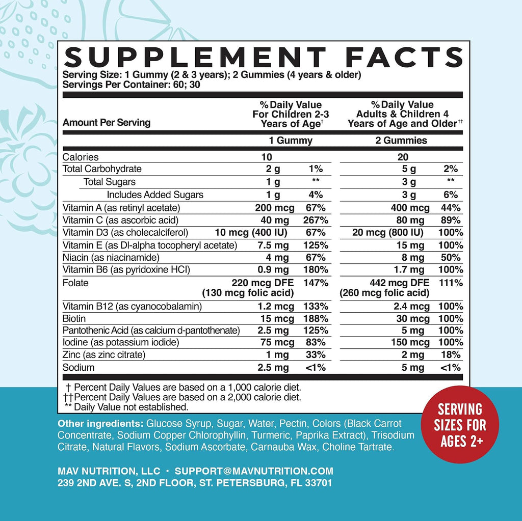 multivitamin gummies for active kids