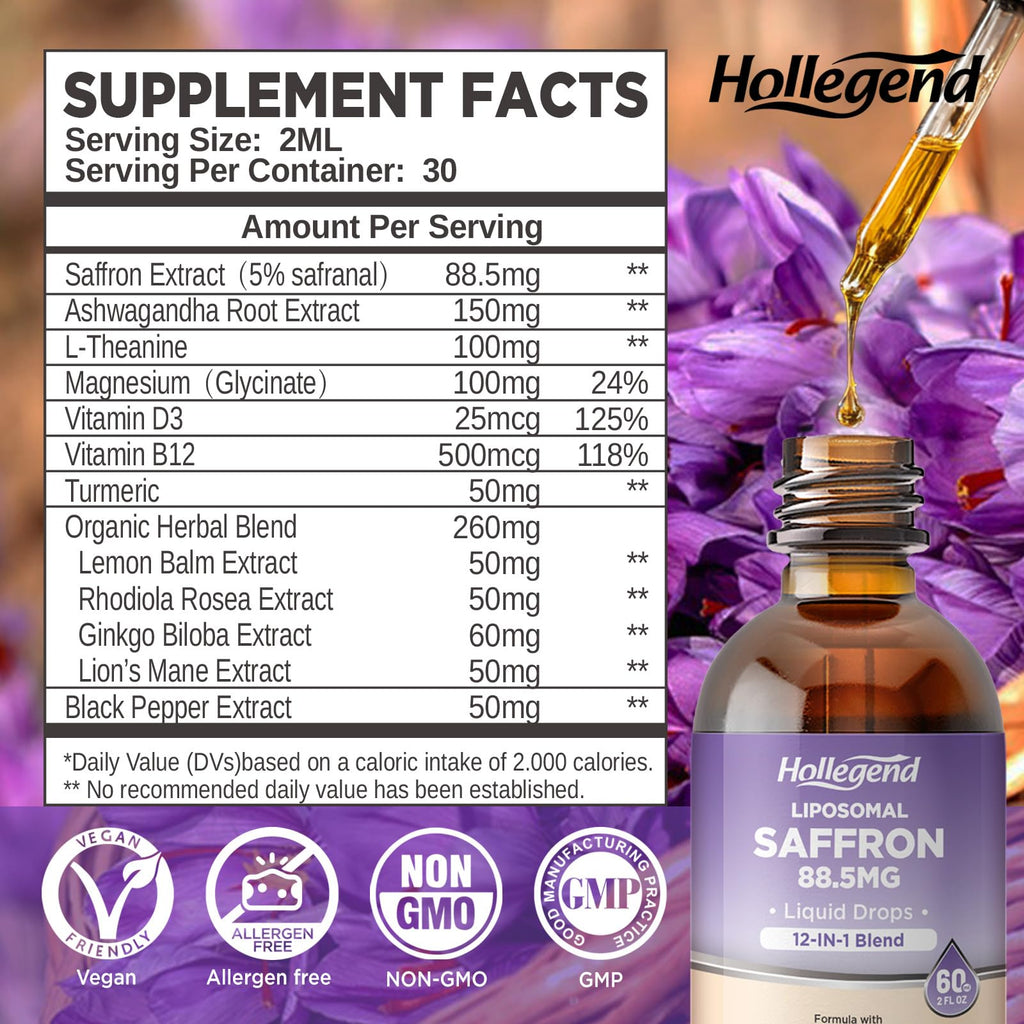 multivitamin saffron drops for energy