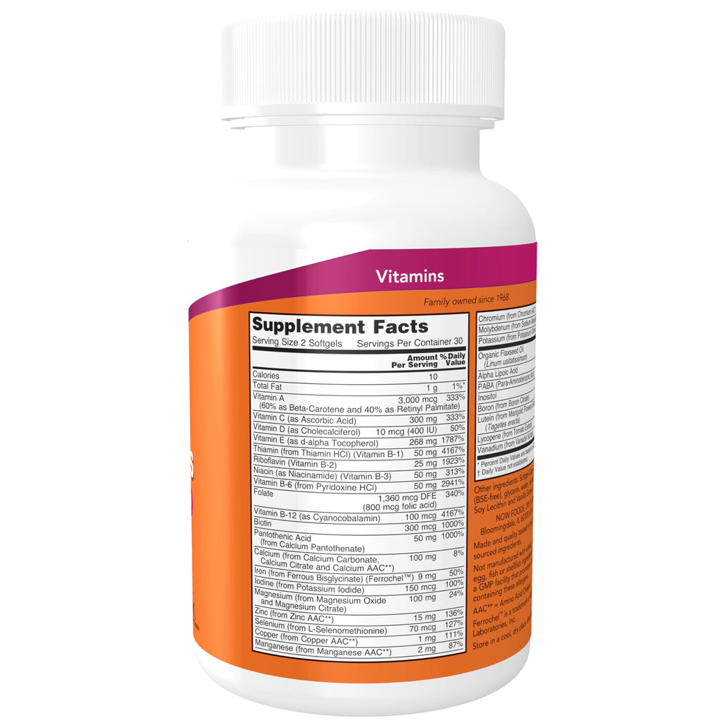 multivitamin softgels for daily health