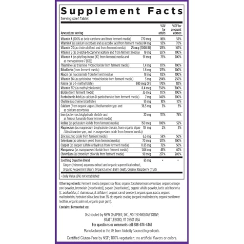 Multivitamin support for expecting mothers