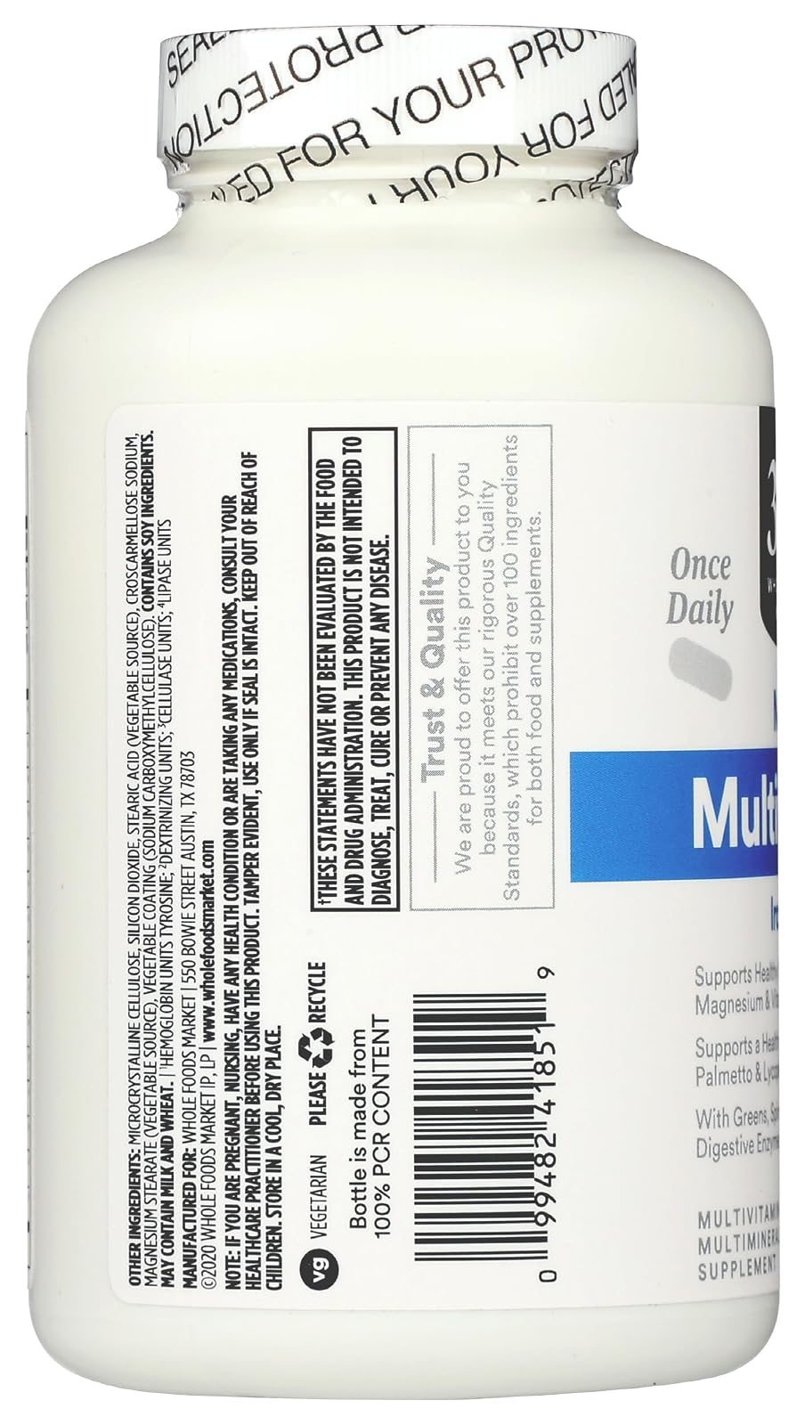 Multivitamin support for men's lifestyle