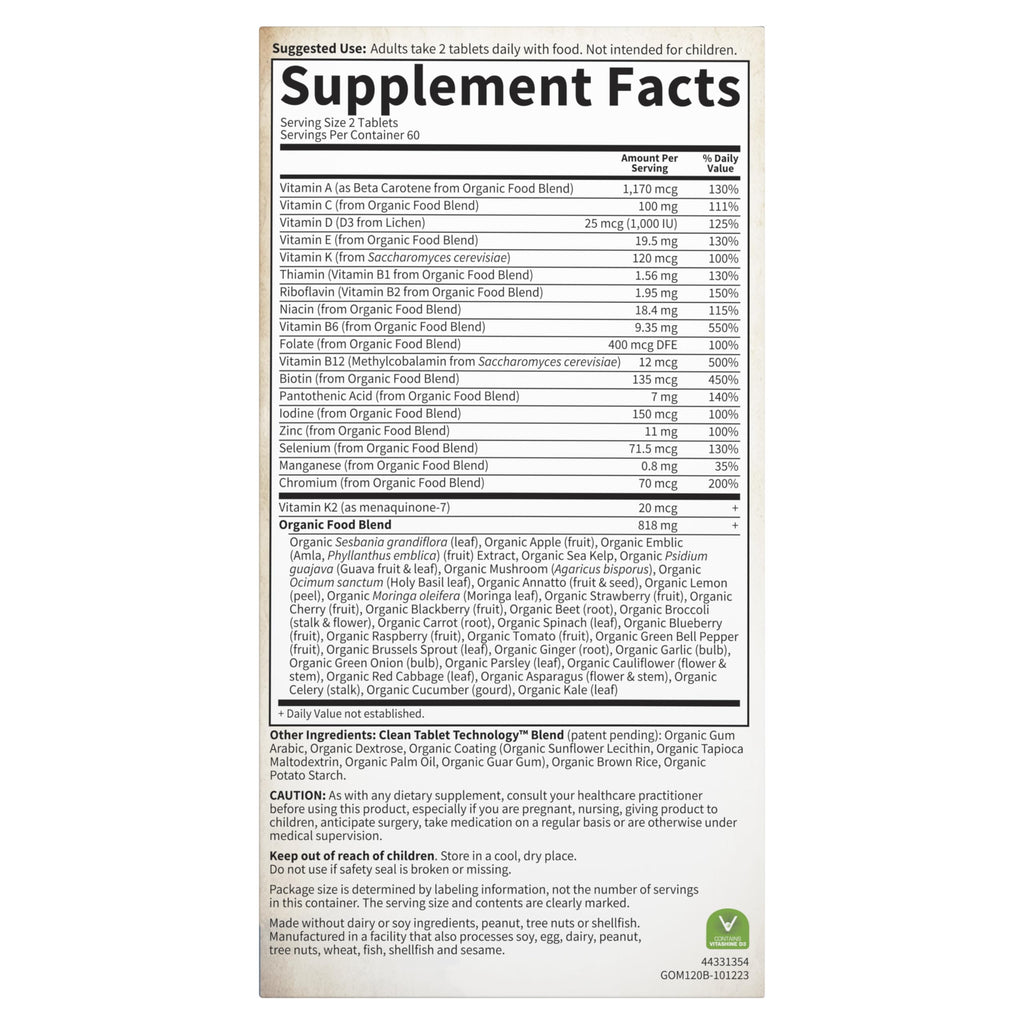 multivitamin tablets for overall wellness