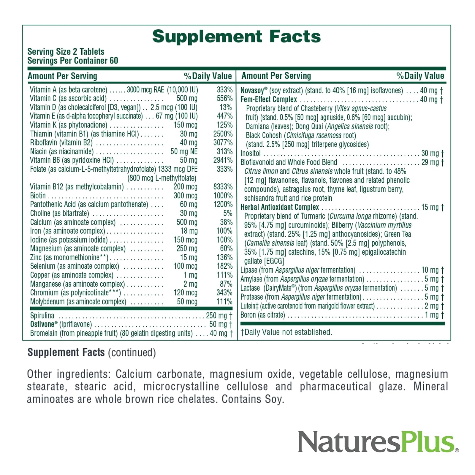 multivitamin tablets for women