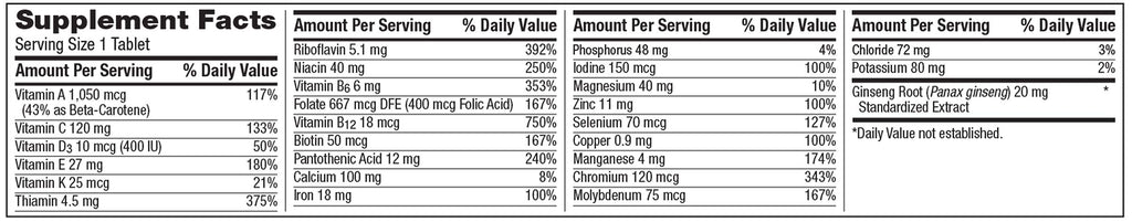 multivitamin with essential nutrients