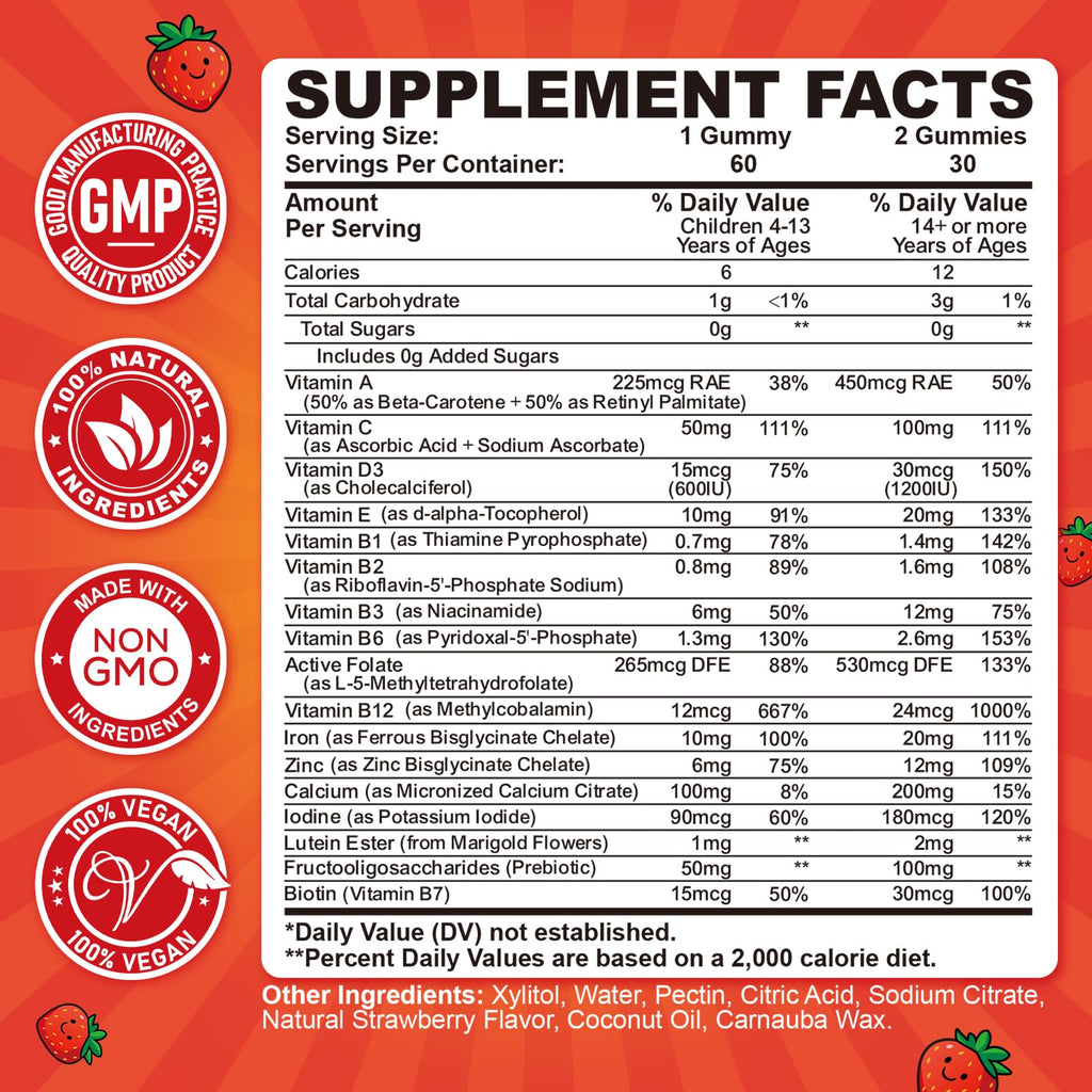 Multivitamin with iron for children