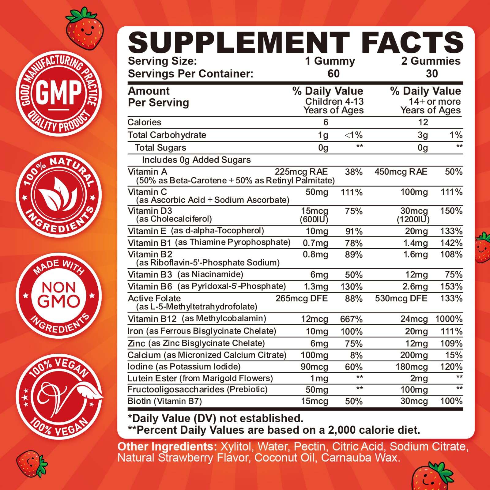 Multivitamin with iron for children