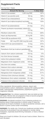 multivitamin with iron for energy