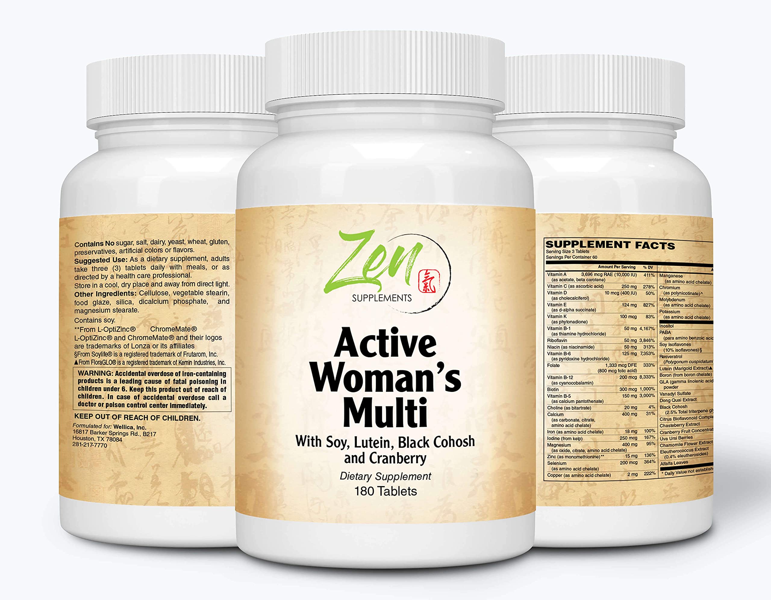 multivitamin with soy and black cohosh