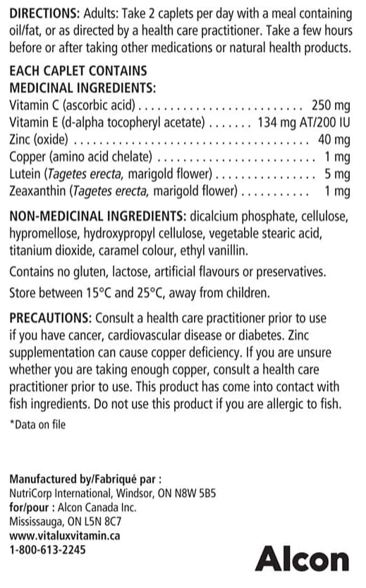 multivitamins and minerals for vision support