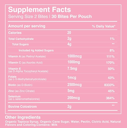 multivitamins colostrum bites for health