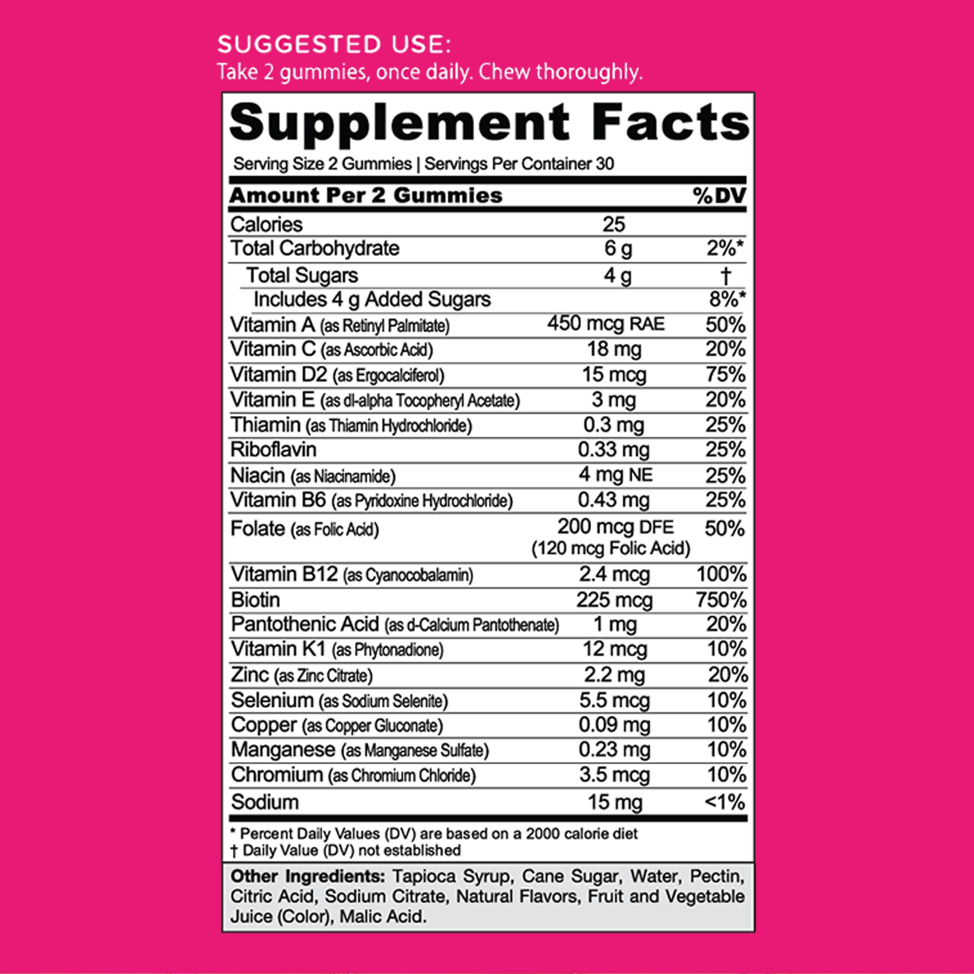 Multivitamins designed for women's needs
