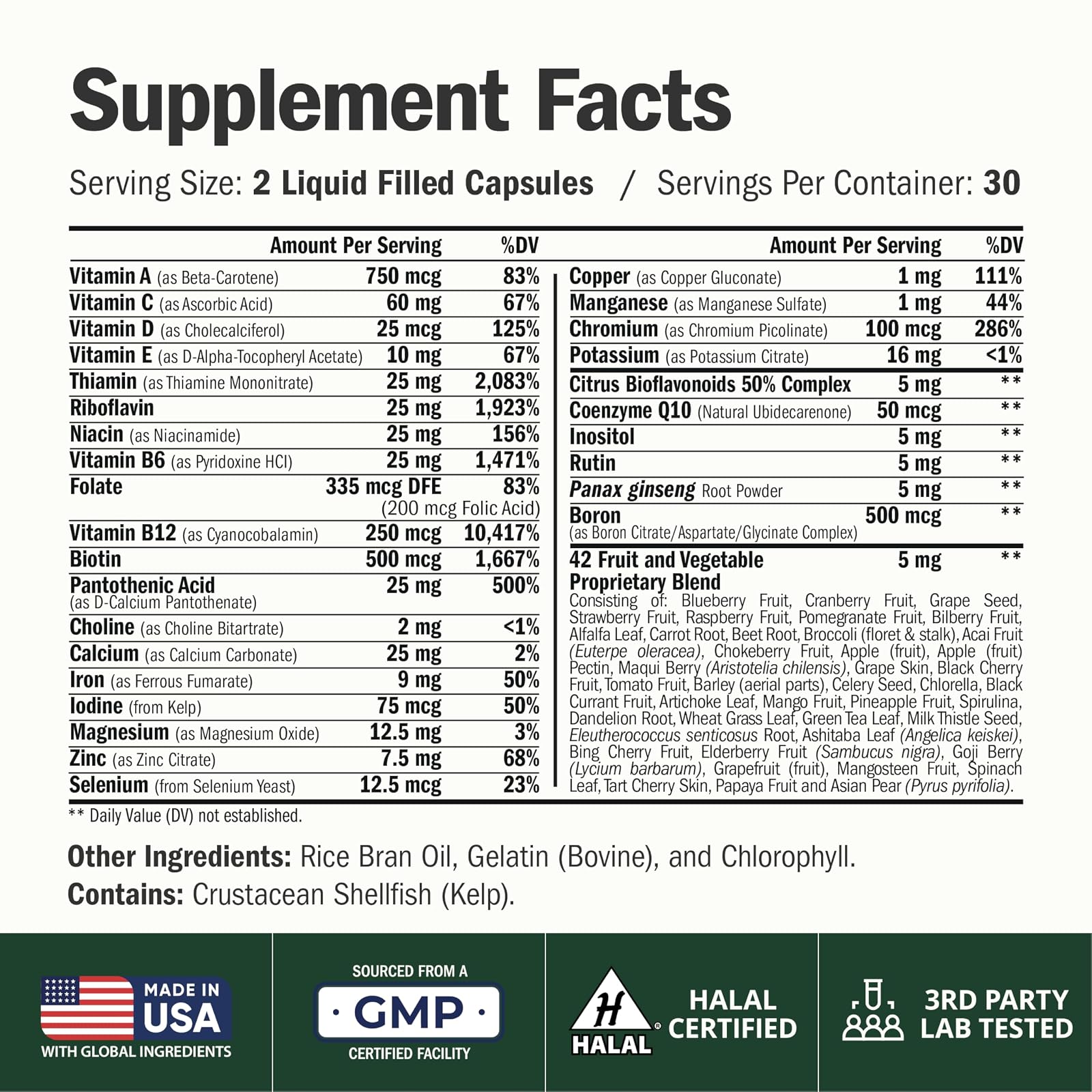 multivitamins for active lifestyles