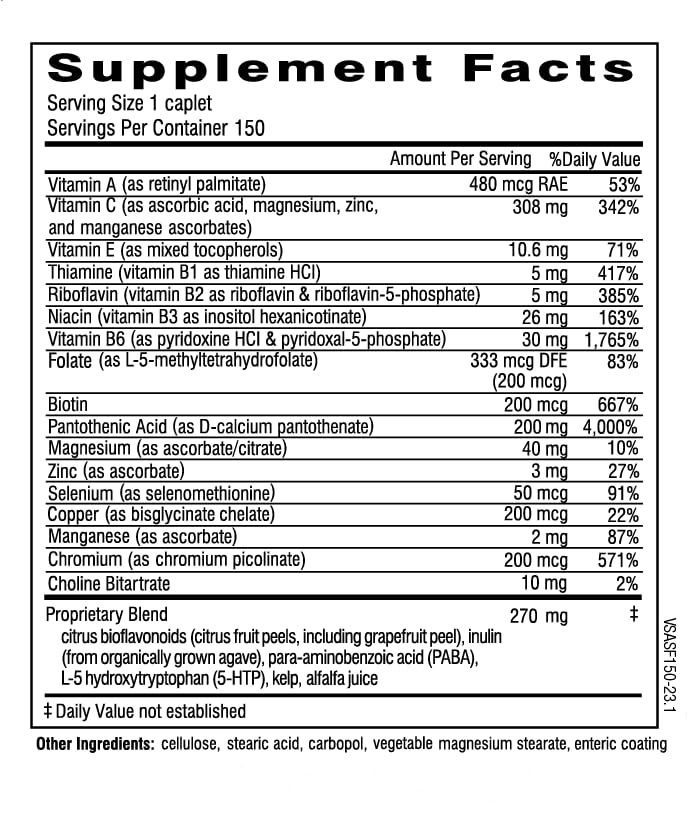 multivitamins for adrenal health