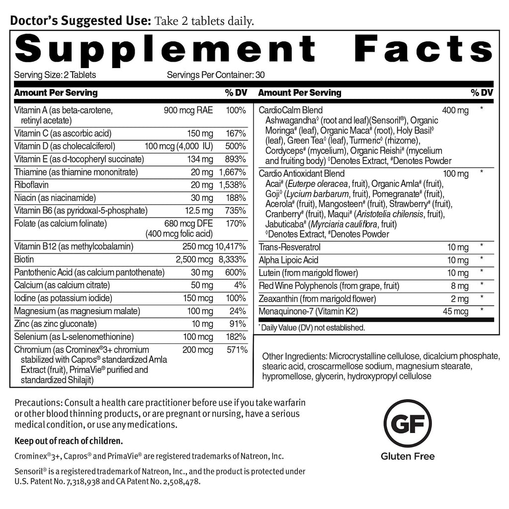 multivitamins for cardiovascular wellness