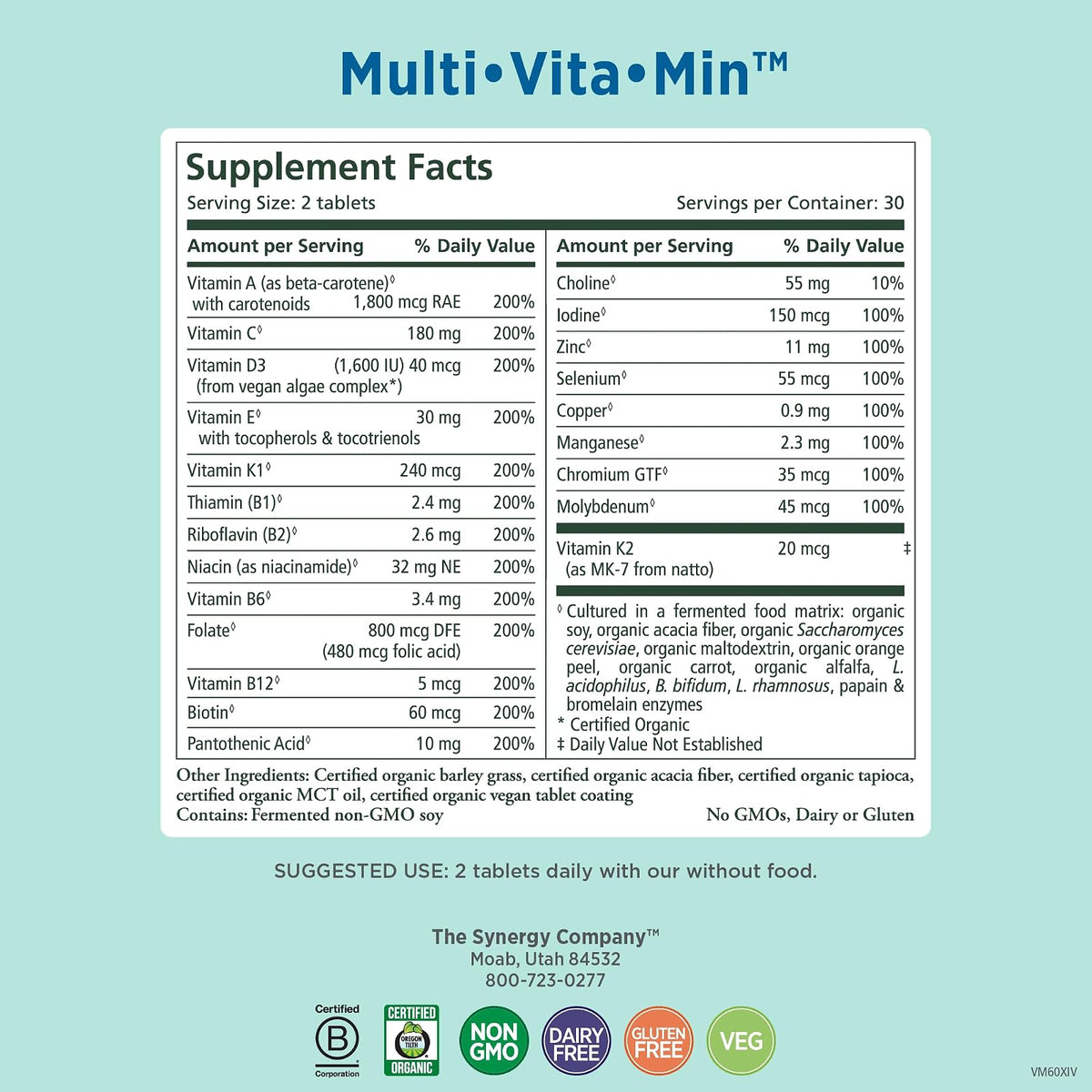 multivitamins for daily wellness support