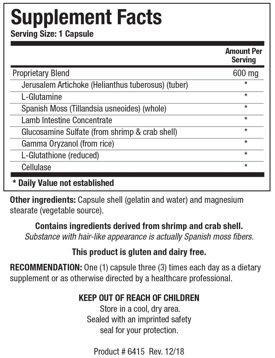 Multivitamins for digestive health