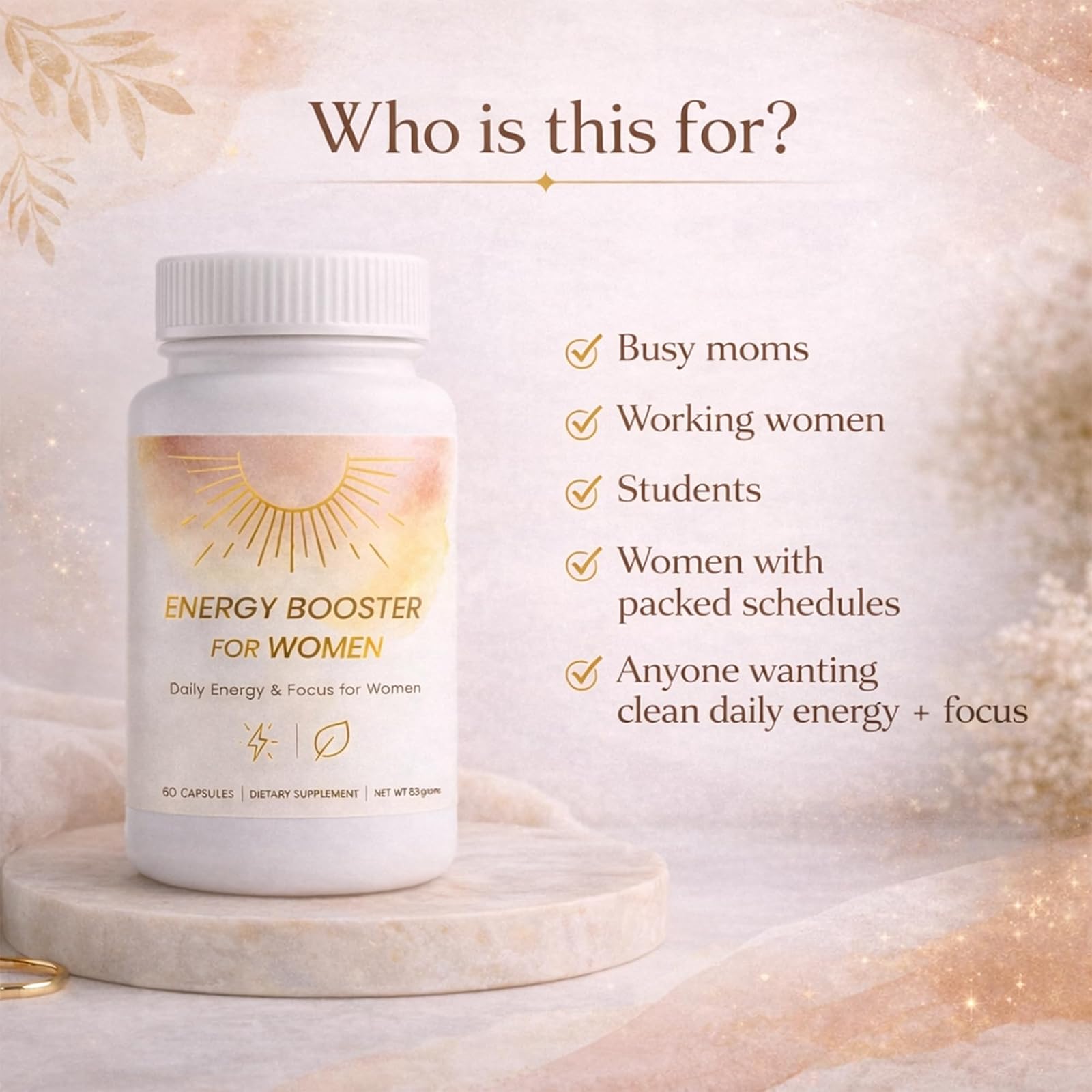 Multivitamins for enhanced energy levels